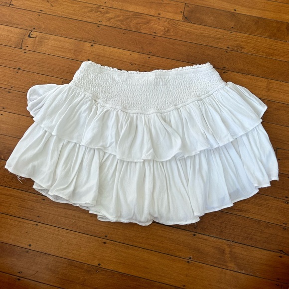 Skirts | Rock N Rags White Mini Skirt | Poshmark